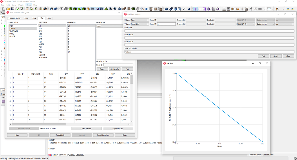 Cubit-CalculiX 2024.9 - Plugins/SDK - Coreform Forum
